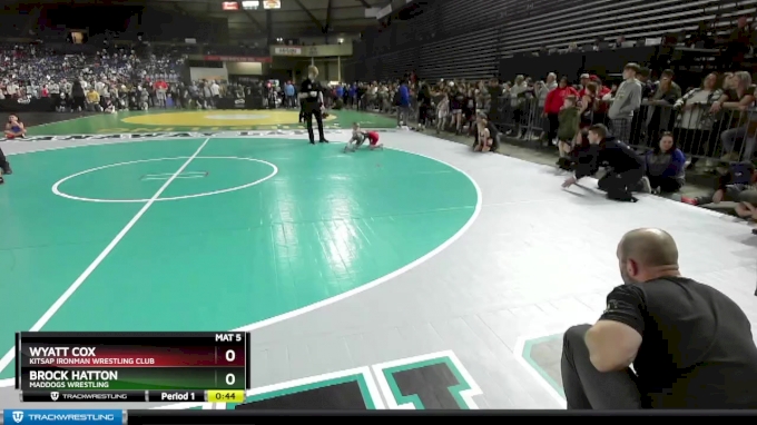 36-38 lbs 3rd Place Match - Wyatt Cox, Kitsap Ironman Wrestling Club vs ...