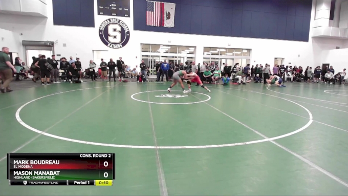 132 lbs Cons. Round 2 - Mason Manabat, Highland (Bakersfield) vs Mark ...