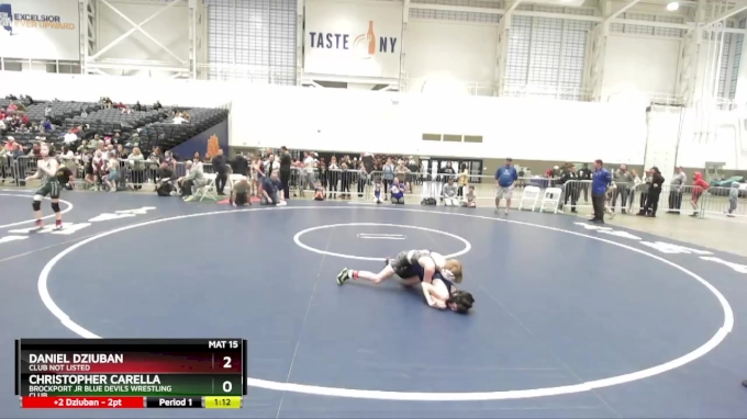 70 lbs Champ. Round 2 - Daniel Dziuban, Club Not Listed vs Christopher ...