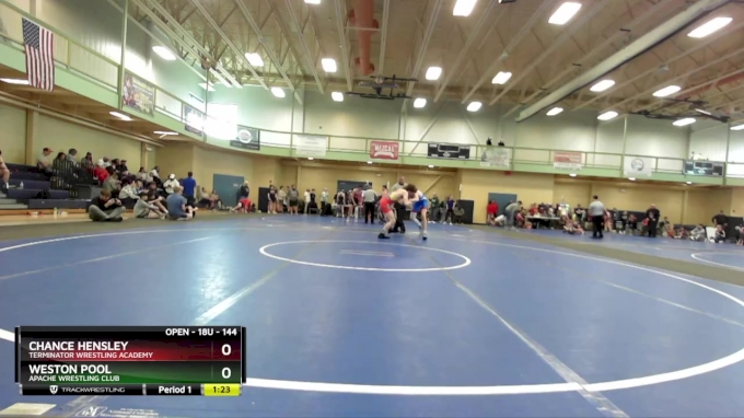 144 lbs Round 3 - Weston Pool, Apache Wrestling Club vs Chance Hensley ...