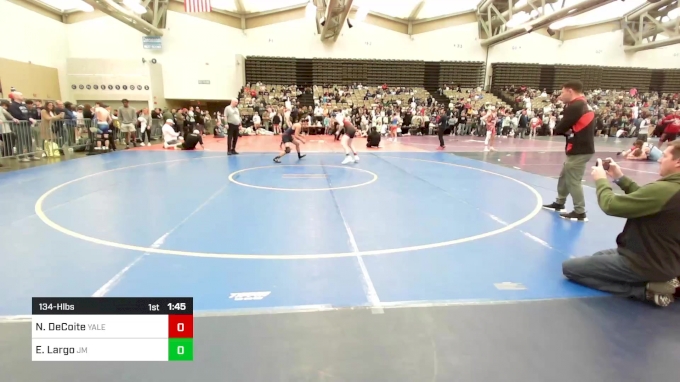 134-H lbs Round Of 32 - Nate DeCoite, Yale Street vs Erick Largo, James ...