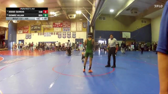 120 lbs Champ. Round 2 - Jesse Quiros, Eleanor Roosevelt vs Gomez Allan, Buena Park