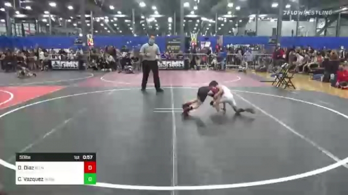 50 lbs Round Of 16 - Damian Diaz, No Nonsense vs Corbin Vazquez, Husky WC