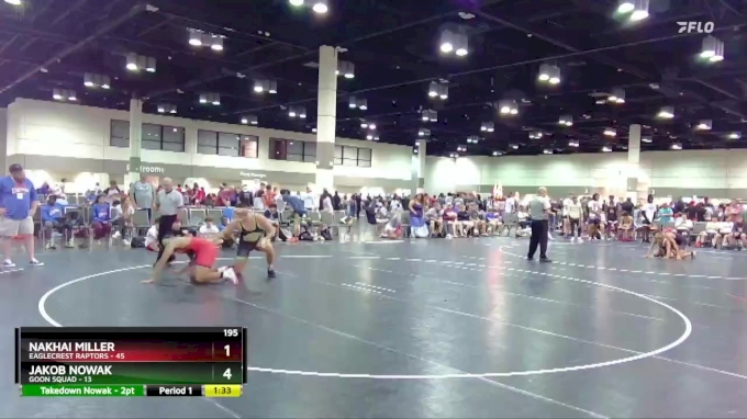 195 lbs Round 3 (6 Team) - Nakhai Miller, Eaglecrest Raptors vs Jakob ...