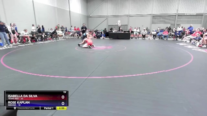125 lbs Round 2 (8 Team) - Isabella Da Silva, Texas Red vs Rose Kaplan ...