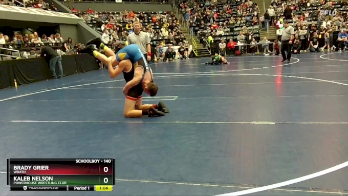 140 lbs Quarterfinal - Kaleb Nelson, Powerhouse Wrestling Club vs Brady ...