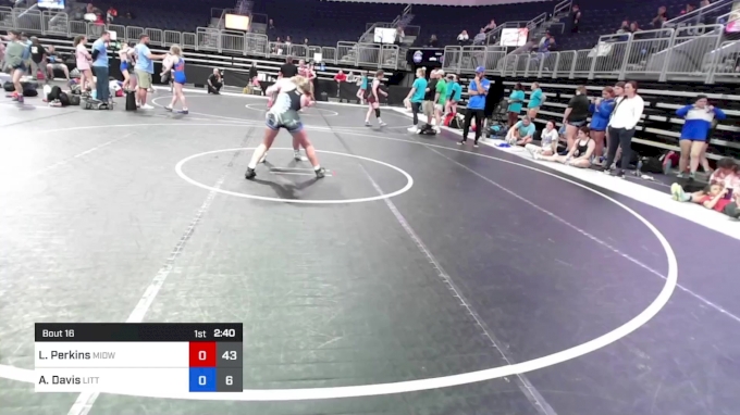 146 lbs Semifinal - Lily Perkins, Midwest Misfits vs Aubrie Davis ...