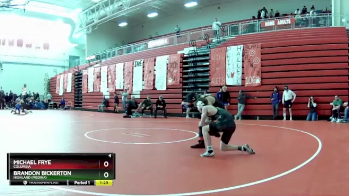 106 lbs Round 3 - Michael Frye, Columbia vs Brandon Bickerton, Highland ...