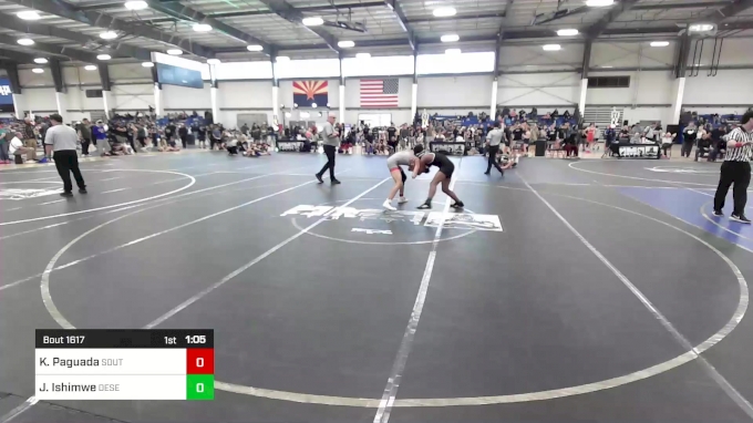 120 lbs Quarterfinal - Kenet Paguada, South Reno WC vs Juston Ishimwe ...