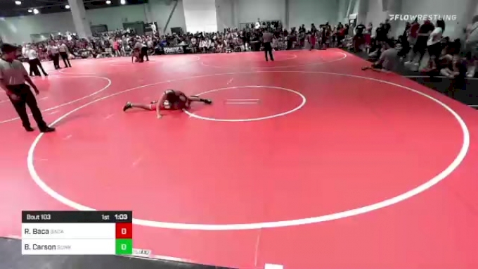 114 lbs Quarterfinal - Robert Baca, Baca Brothers vs Brody Carson ...