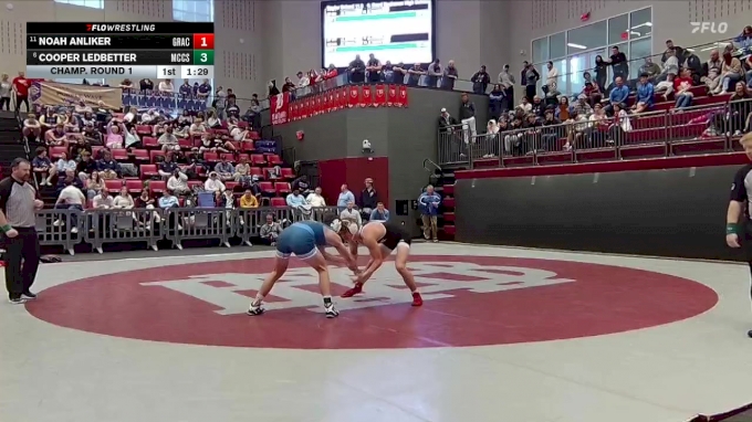 157 lbs Champ. Round 1 - Noah Anliker, Grace Christian Academy ...