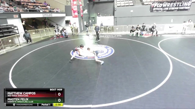 70 lbs Quarterfinal - Matthew Campos, Red Wave Wrestling vs Masten ...