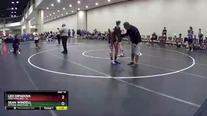 120 lbs Round 3 (10 Team) - Leo Dipadova, Ohio Titan Red vs Sean ...