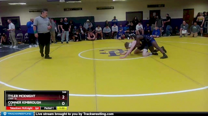 144 lbs Semis & 1st Wb (8 Team) - Tyler McKnight, Cass vs Conner ...