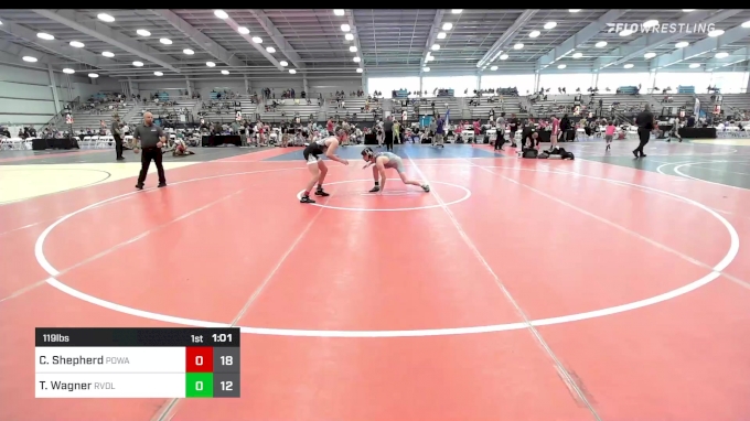 119 lbs Rr Rnd 3 - Clinton Shepherd, POWA vs Trey Wagner, Revival X