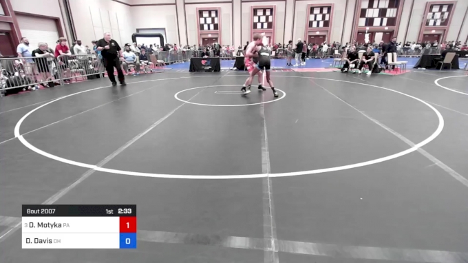 120 lbs Quarterfinal - Davis Motyka, Pa vs Dereon Davis, Oh