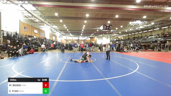120 lbs Consi Of 8 #2 - Matthew Botello, Hingham vs Cameron Frost ...