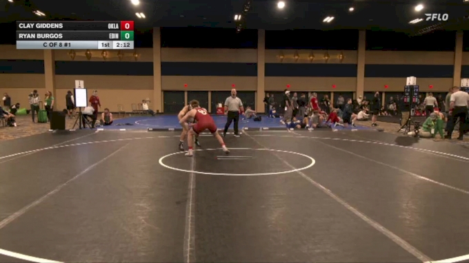 165 lbs C Of 8 #1 - Clay Giddens, Oklahoma vs Ryan Burgos, Edinboro