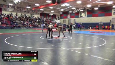 132 lbs Champ. Round 1 - Lucas Maddalone, El Capitan vs Hunter ...