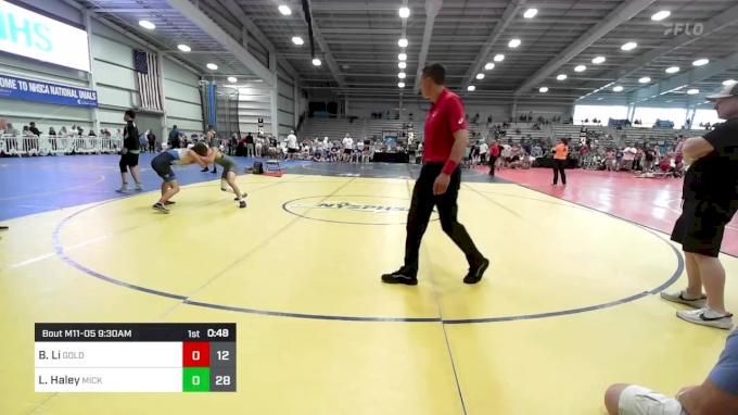 127 lbs Rr Rnd 2 - Bruce Li, Golden Barracuda vs LaShawn Haley, Micky's ...