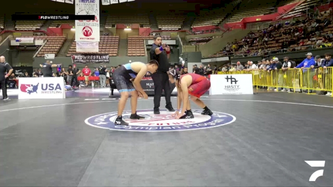 All Cadet Boys Freestyle Upper - 215 lbs Champ. Round 2 - Nicholas ...