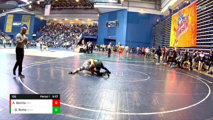 126 lbs Champ. Round 1 - Delvan Rotte, DePaul Catholic vs Andrew Bonita ...