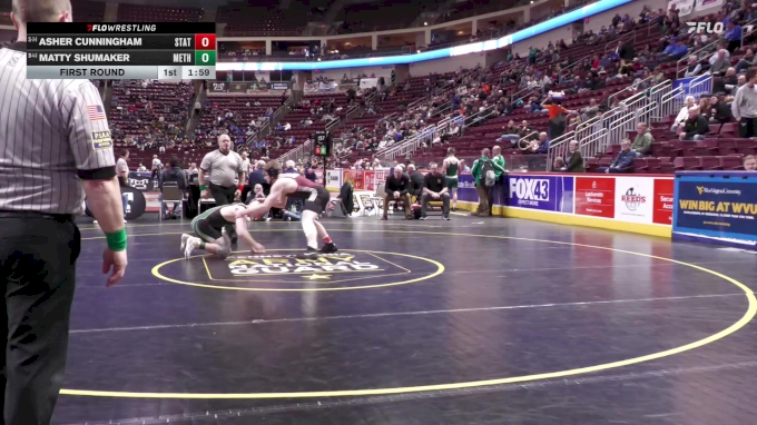 172 lbs First Round - Asher Cunningham, State College vs Matty Shumaker ...