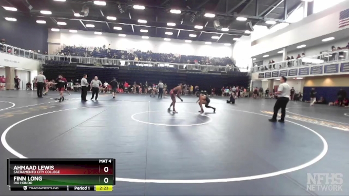 141 lbs Cons. Round 3 - Ahmaad Lewis, Sacramento City College vs Finn ...