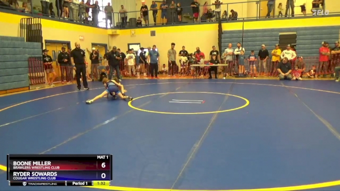 59 lbs Quarterfinal - Boone Miller, Brawlers Wrestling Club vs Ryder ...