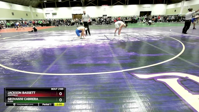 138 lbs Champ. Round 1 - Jackson Bassett, Whitfield vs Geovanni Cabrera ...