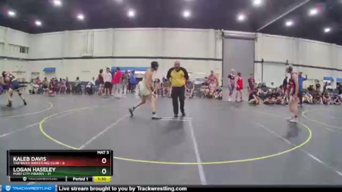 155 lbs Round 1 (4 Team) - Kaleb Davis, Tar River Wrestling Club vs ...