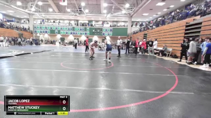 165 lbs Champ. Round 2 - Jacob Lopez, Yucaipa vs Matthew Stuckey ...