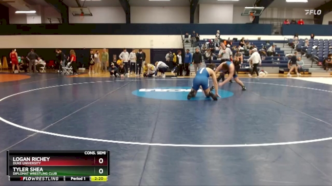 174 lbs Cons. Semi - Tyler Shea, Diplomat Wrestling Club vs Logan ...