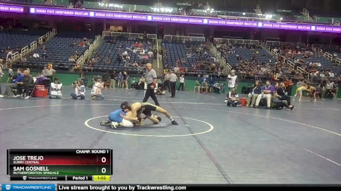 2A 113 lbs Champ. Round 1 - Sam Gosnell, Rutherfordton-Spindale vs Jose ...