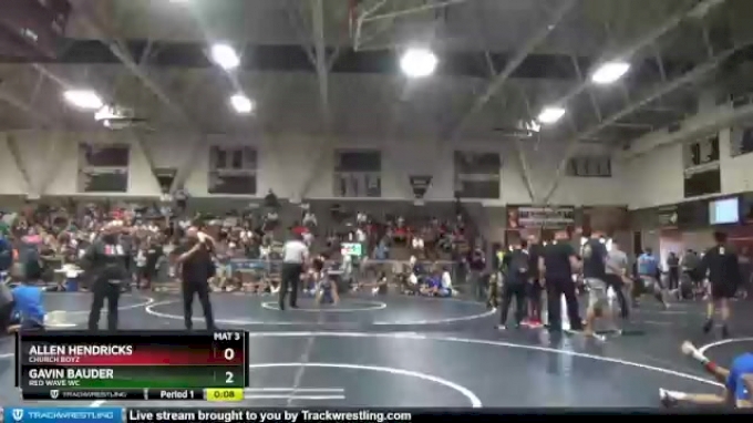 128 lbs Quarterfinal - Allen Hendricks, Church Boyz vs Gavin Bauder ...