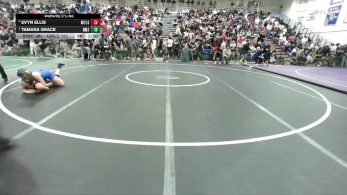 Girls 135 lbs Semifinal - Tamara Grace, Gilroy Girls vs Evyn Ellis ...