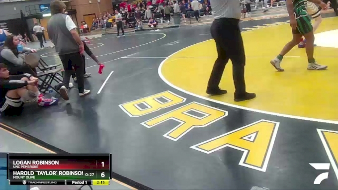 133 lbs Semifinal - Logan Robinson, UNC Pembroke vs Harold `Taylor ...