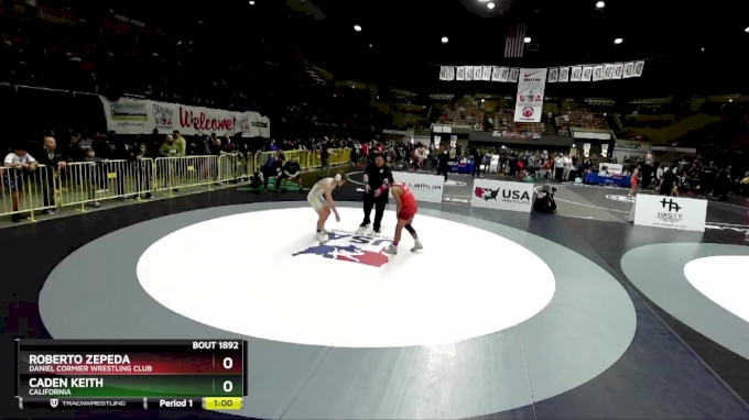 165 lbs Champ. Round 1 - Caden Keith, California vs Roberto Zepeda ...
