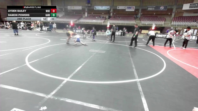 98 lbs 2nd Place - Ayden Bailey, Widefield WC vs Damon Powers, Garden ...