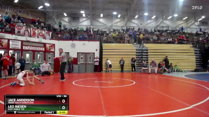56 lbs Quarterfinal - Leo Riesen, East Noble TUF vs Jace Anderson, WEBO ...