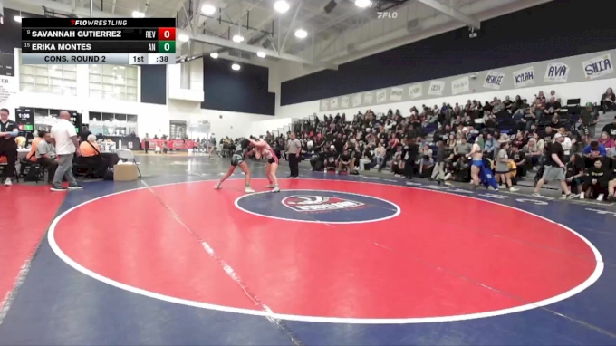 120 lbs Cons. Round 2 - Erika Montes, Aliso Niguel vs Savannah ...