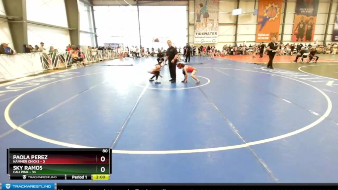 80 lbs Rd #1- 9:00am Friday - Paola Perez, Hammer Chicks vs Sky Ramos ...