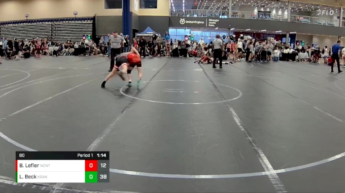 80 lbs Round 3 (4 Team) - Luke Beck, Kraken vs Bowen Lefler, North ...