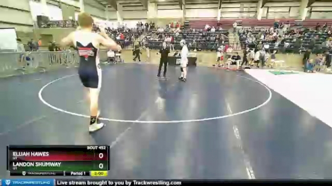 160 lbs Cons. Round 2 - Elijah Hawes, UT vs Landon Shumway, UT