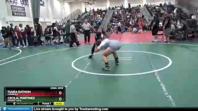 143 lbs Cons. Semi - Tiaira Eatmon, Lawndale vs Cecilia Martinez ...