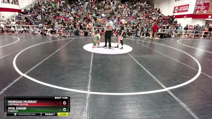 135 lbs Champ. Round 2 - Mya Swain, Pinedale vs Morgan Murray, Cheyenne ...