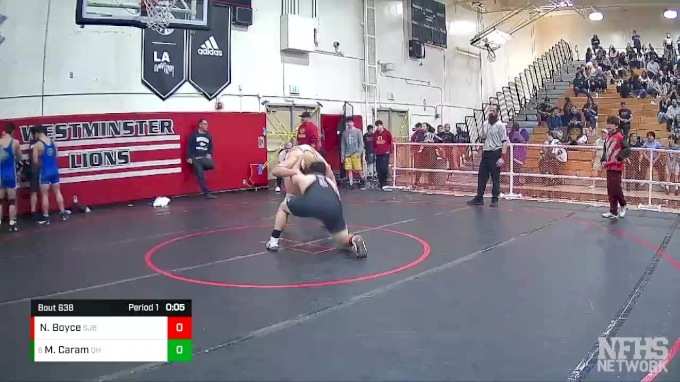 285 lbs Cons. Semi - Matthew Caram, Quartz Hill vs Nathan Boyce, St ...