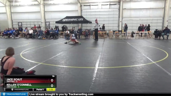 76 lbs Round 3 (4 Team) - Jace Schut, Ares Red vs Kellen O`Connell ...