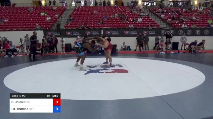 125 kg Cons 16 #2 - Garrett Joles, Gopher Wrestling Club - RTC vs ...