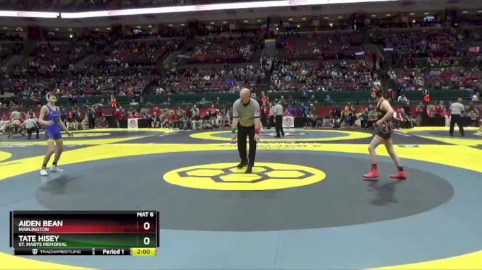 D2-113 lbs Champ. Round 1 - Aiden Bean, Marlington vs Tate Hisey, St ...